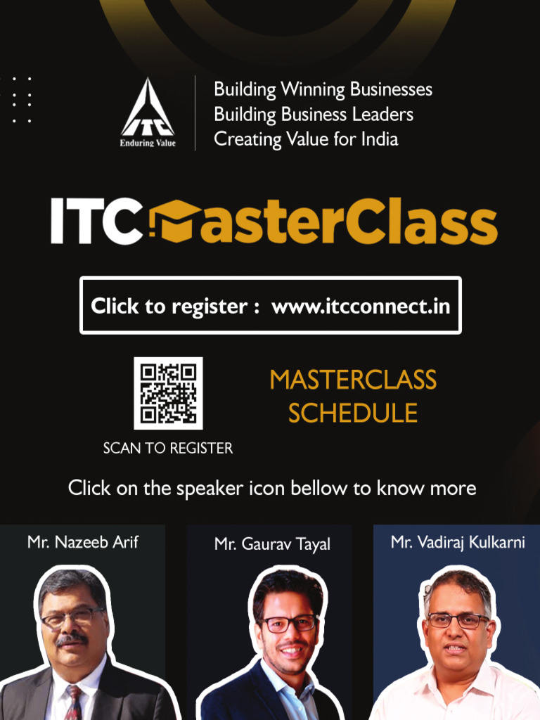 ITC Masterclass - Brochure | PDF