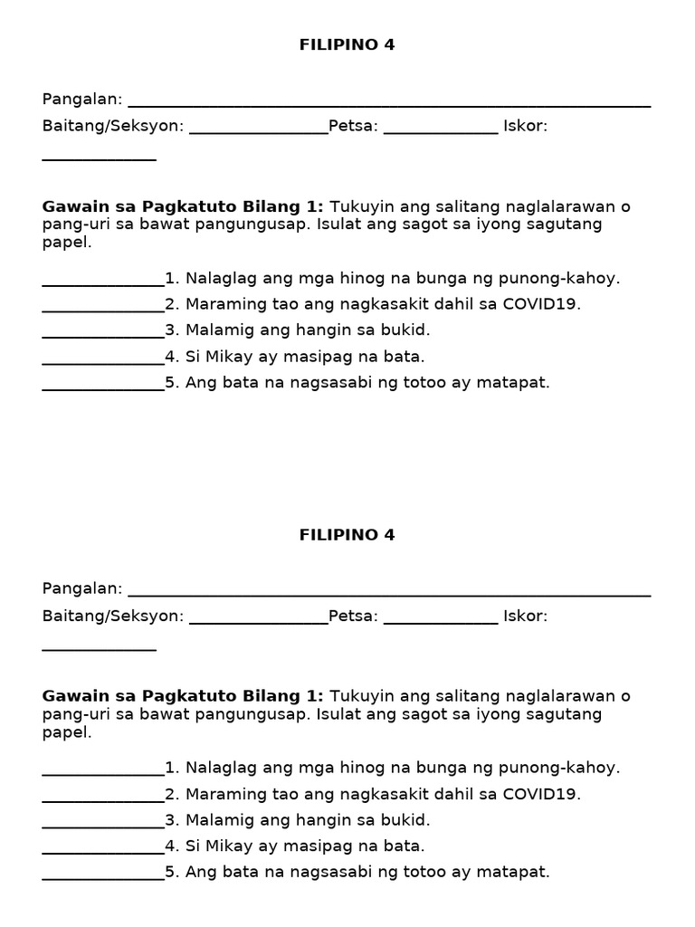 EVALUATION (PANGHALIP PANA) for COT | PDF