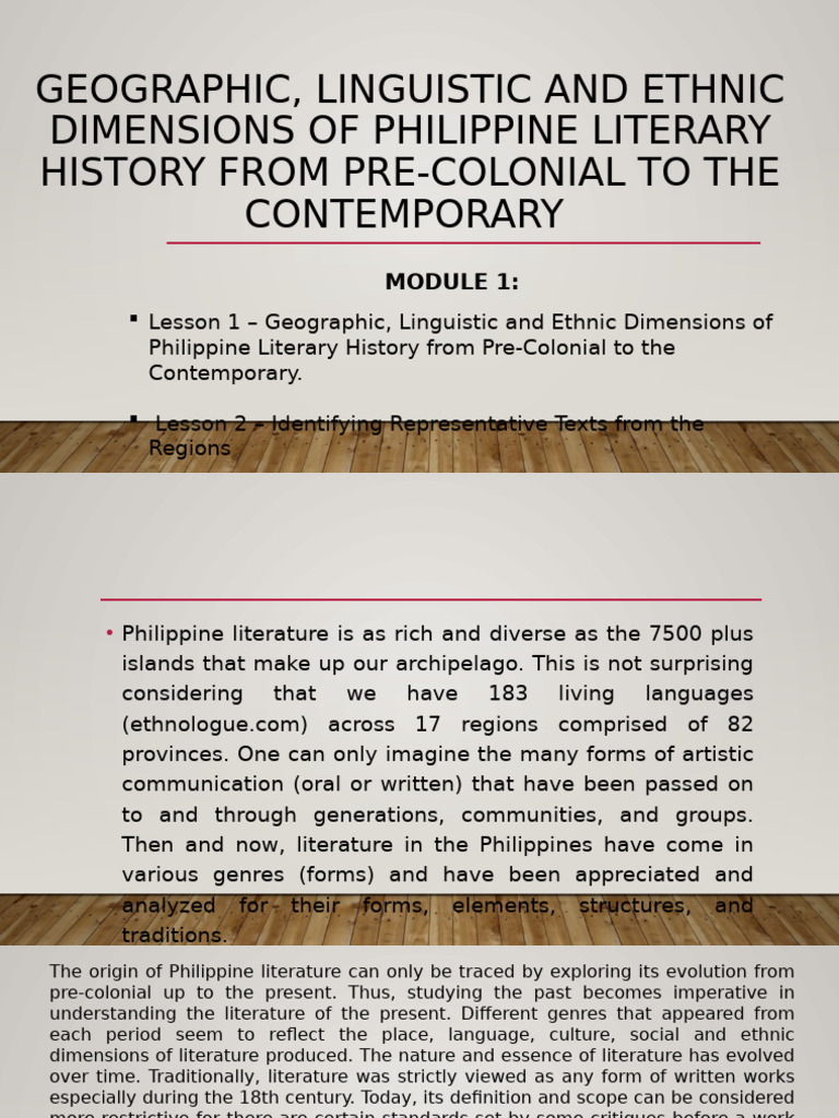 Module 1.1 Geographic Linguistic and Ethnic Dimensions | PDF ...