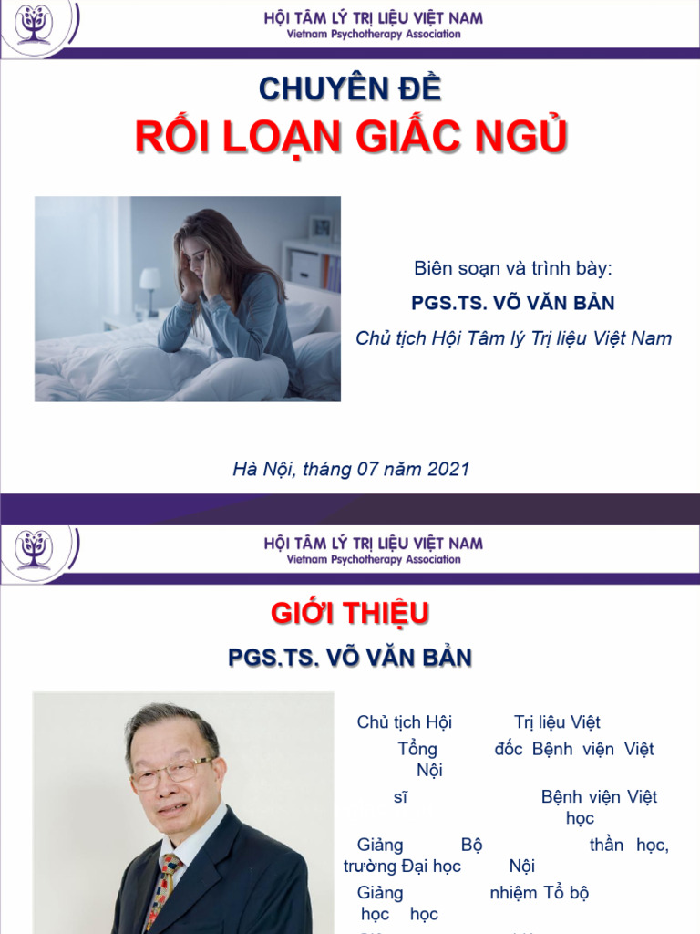 VNPA - Roi Loan Giac Ngu - PGS - TS. Vo Van Ban | PDF