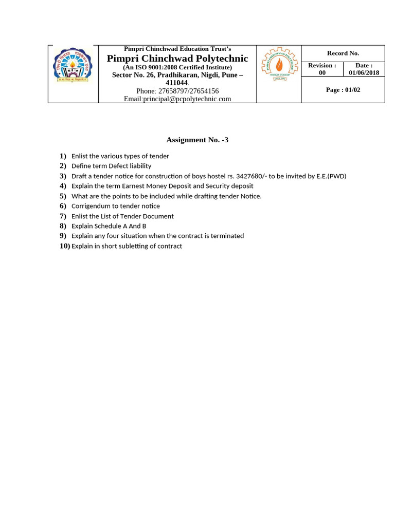 Assignment No. 03 CAA | PDF