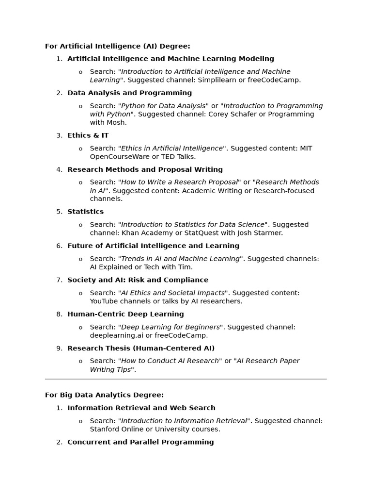 Courses IT | PDF | Artificial Intelligence | Intelligence (AI) & Semantics