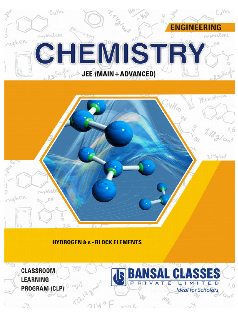 11-IOC_Hydrogen & s-Block elements_E | PDF | Hydride | Hydrogen