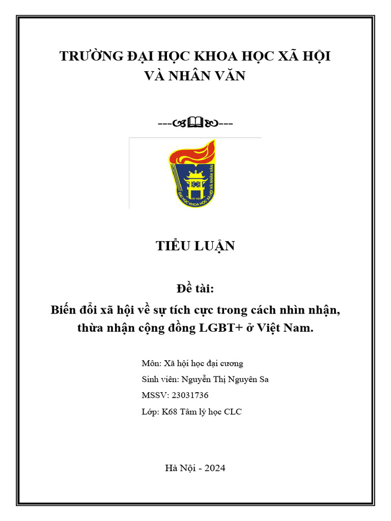 tiểu luận XHHDC | PDF