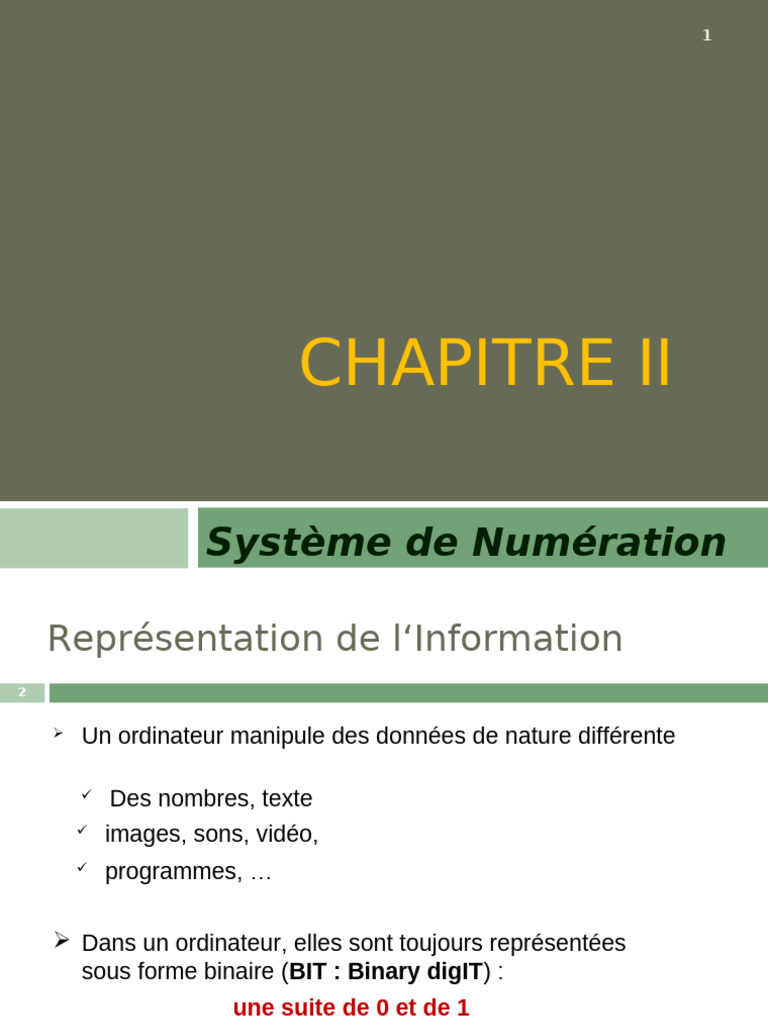 Chapitre 2_version Enseignant | PDF | Notation | Arithmétique