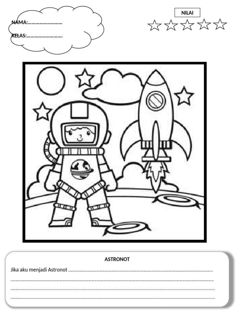Sketsa Astronot | PDF