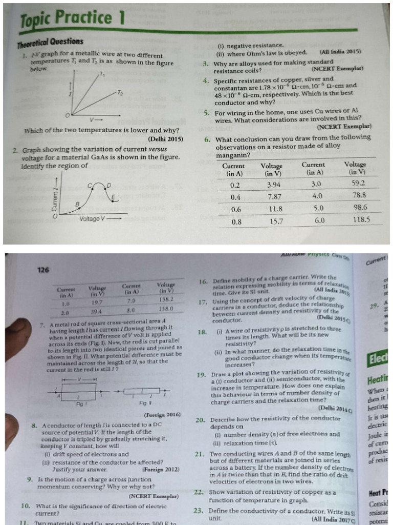 Current Electricity PYQs | PDF