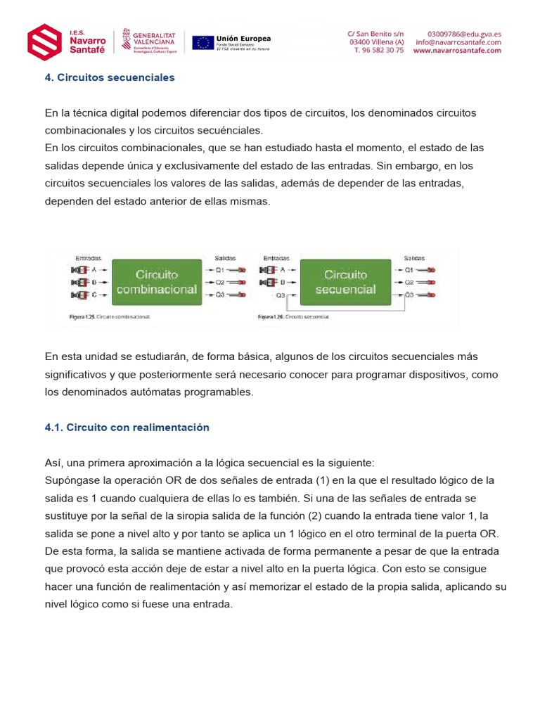 Circuitos Secuenciales | PDF | Electrónica | Informática