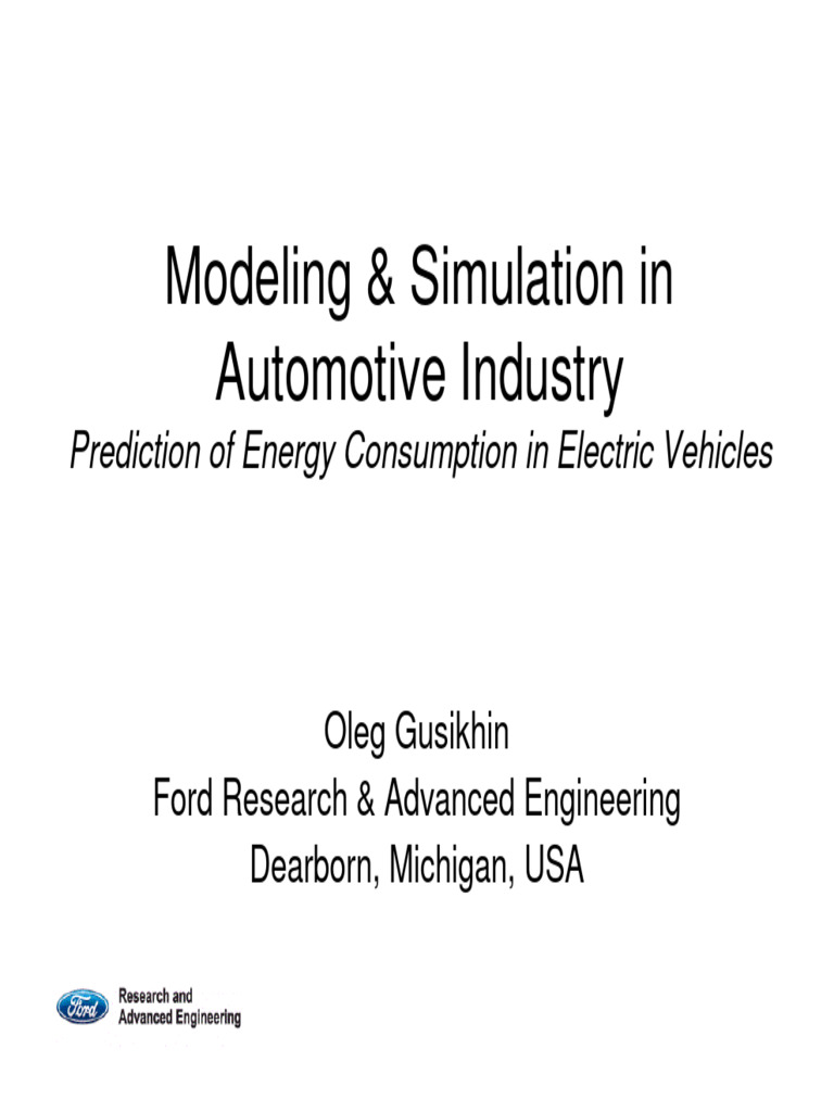 Modeling & Simulation in Automotive Industry | PDF | Simulation | Ford ...