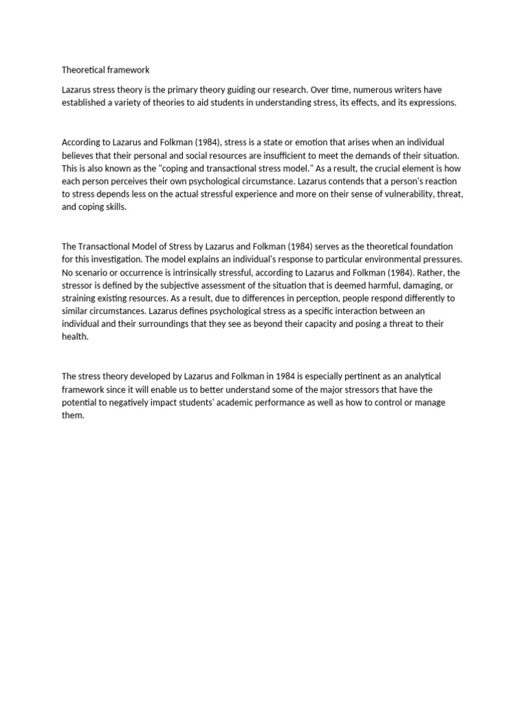 Theoretical Framework | PDF