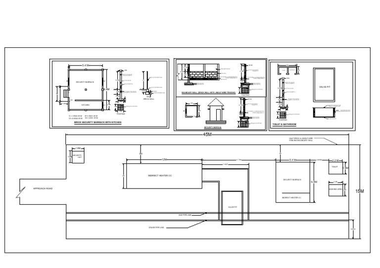 Security Barrack Construction Details | PDF | Building Technology ...