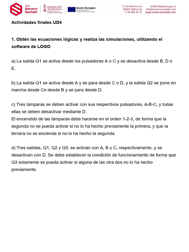 Actividades Finales | PDF