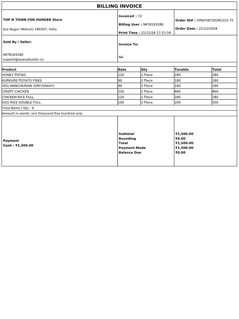 Sales Invoice 45252 1734781554 | PDF