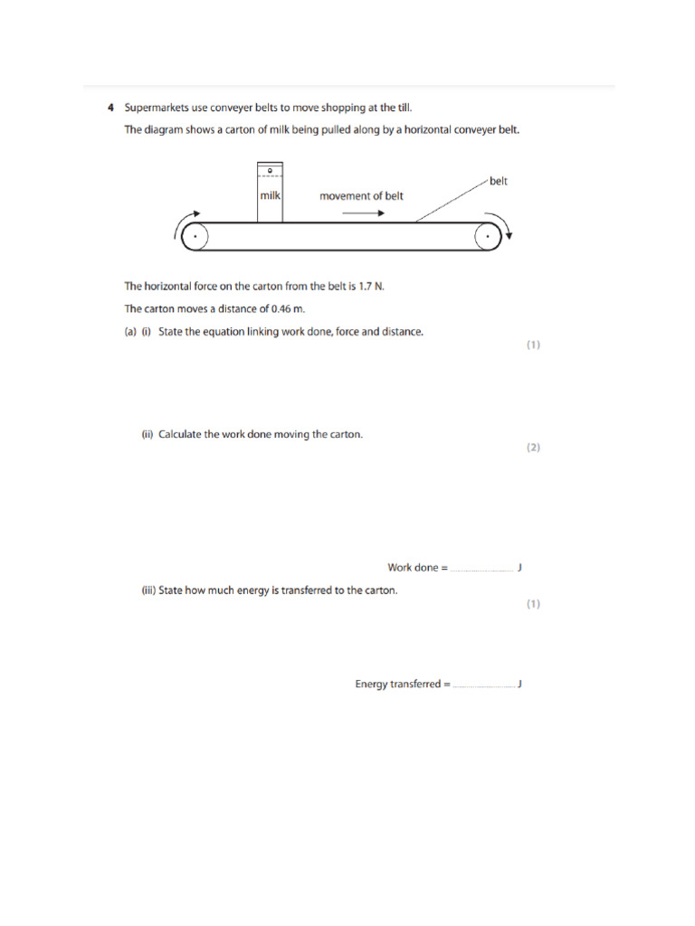 Work Energy Power Questions | PDF