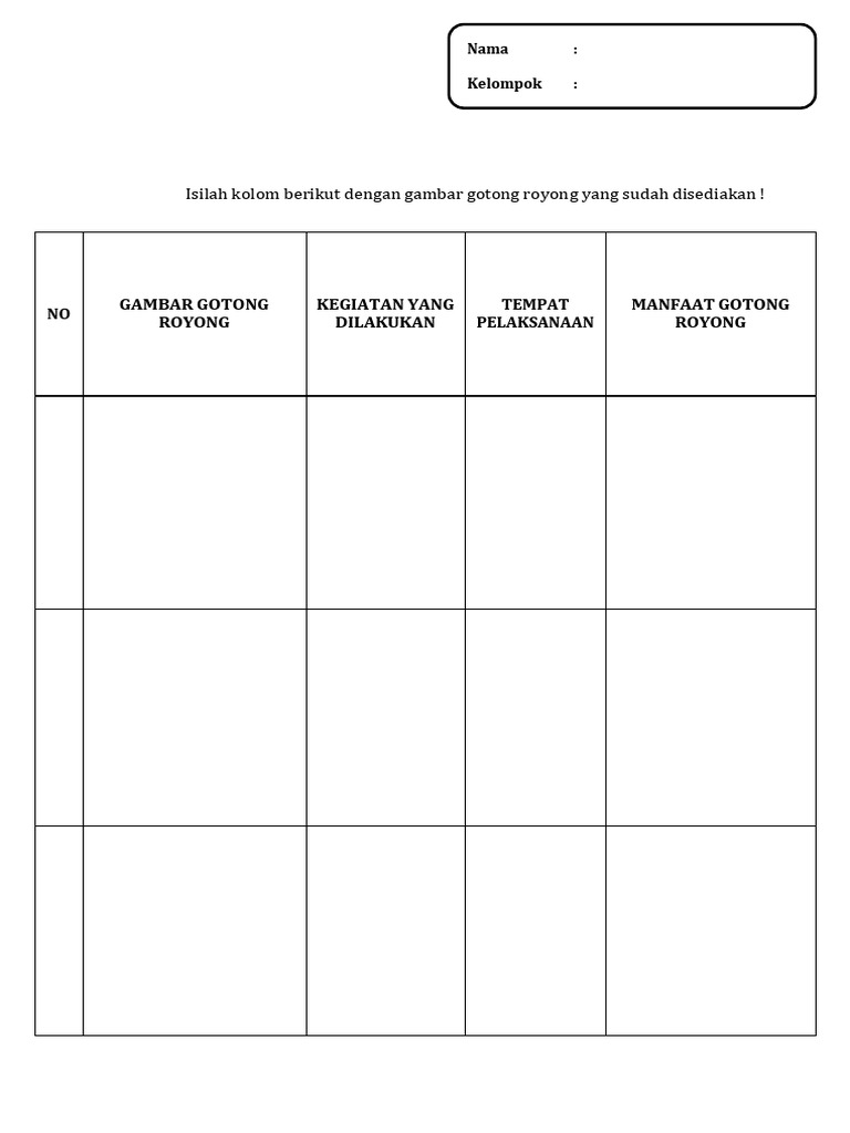 LKPD-GOTONG-ROYONG | PDF