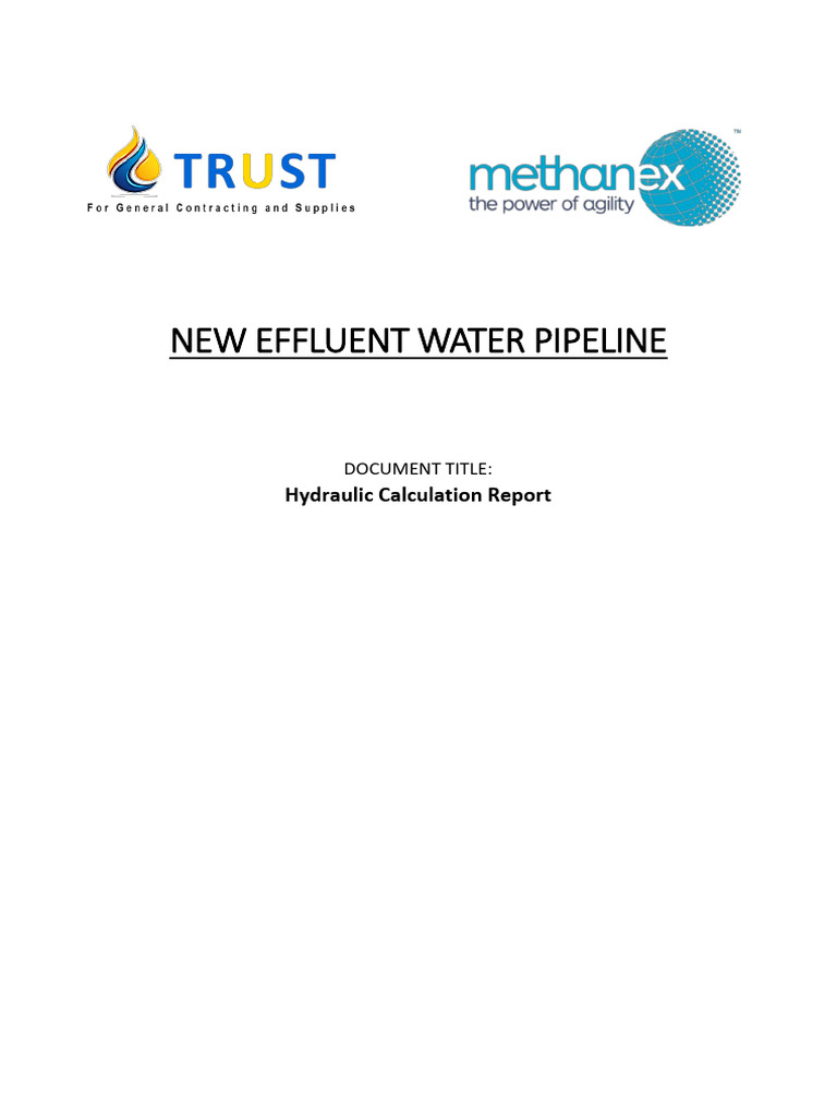 Hydraulic Calc. Report-1 | PDF | Process Engineering | Dynamics (Mechanics)