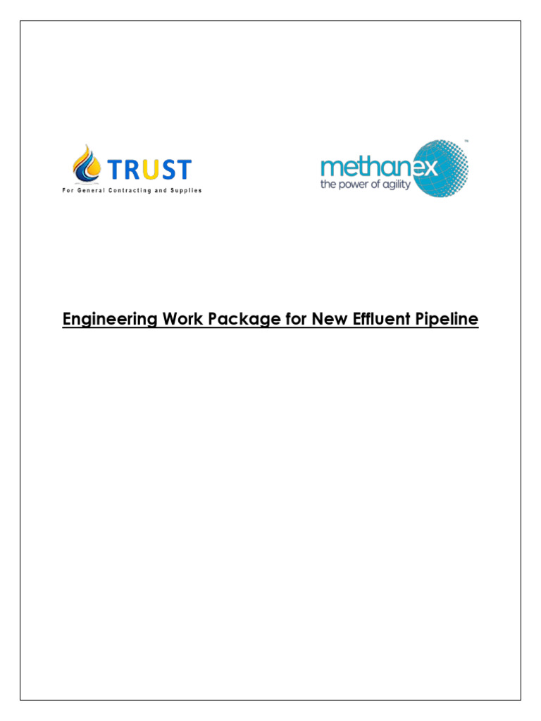 New Effluent Pipeline Engineering Package | PDF | Pipe (Fluid ...