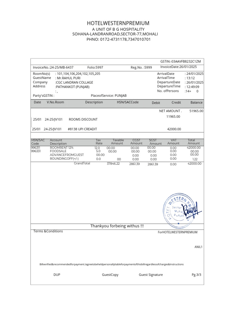 Western Premiuim INVOICE PDF | PDF | Taxation | Financial Services