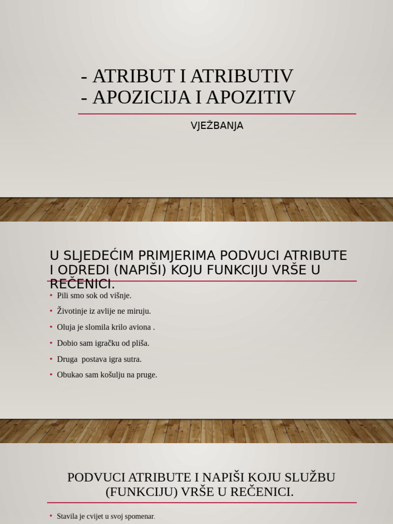 Atribut I Atributiv | PDF