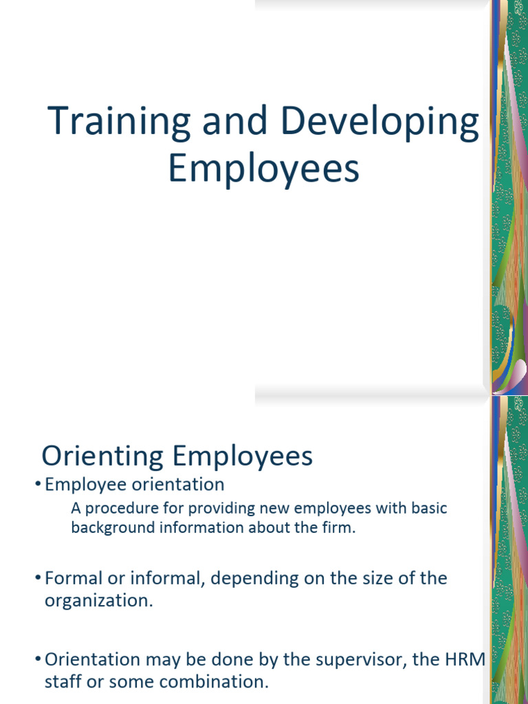 Employee Training & Development Guide | PDF | Employment | Performance Appraisal
