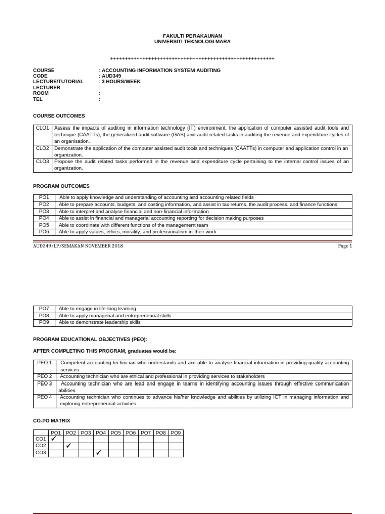 Accounting Information System Auditing | PDF | Audit | Risk