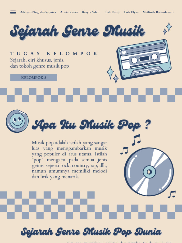 Sejarah dan Tokoh Musik Pop Dunia | PDF