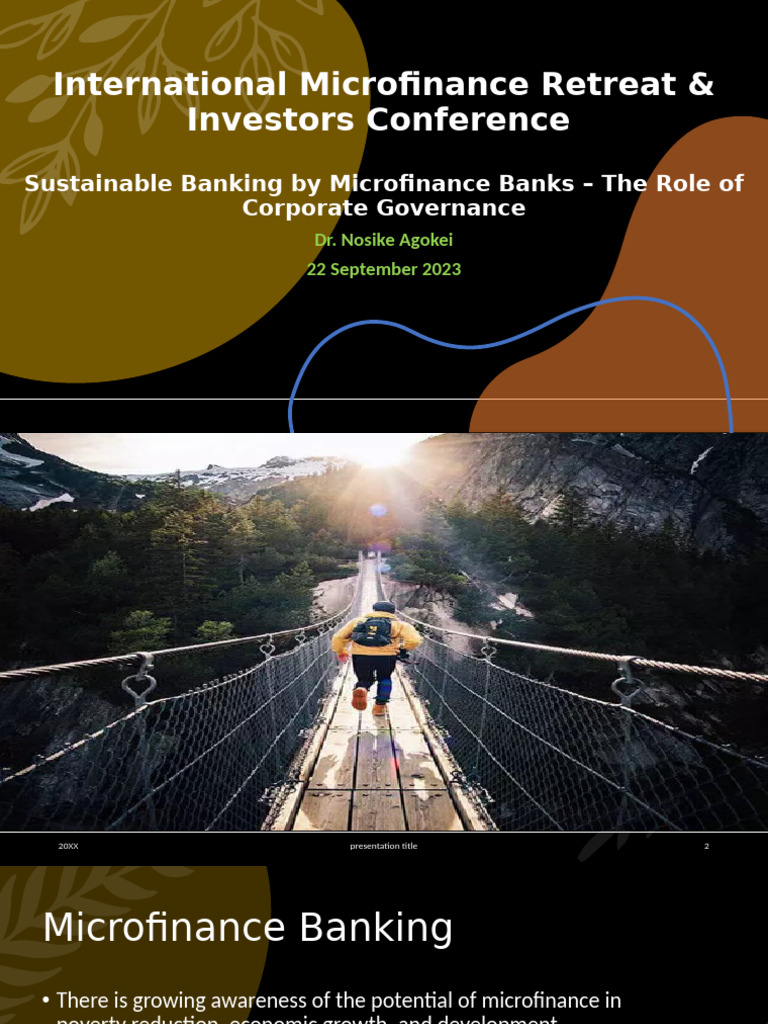 Corporate Governance in Microfinance Banks | PDF | Corporate Governance ...