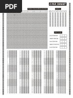 100 Q Omr | PDF | Qualifications | Student Assessment And Evaluation