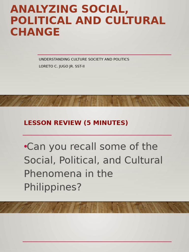 4 Analyzing Social, Political and Cultural Change | PDF