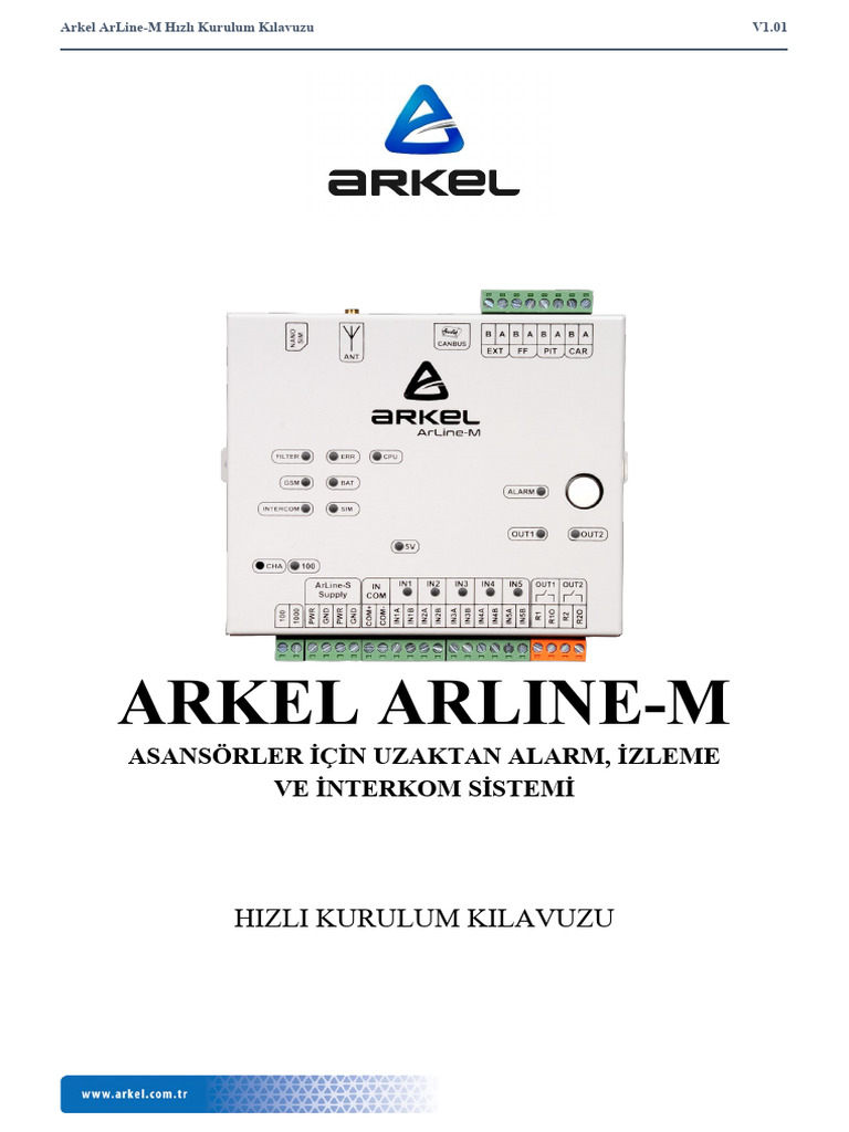 Arkel Arline-M Hızlı Kurulum Kılavuzu.V101.Tr | PDF