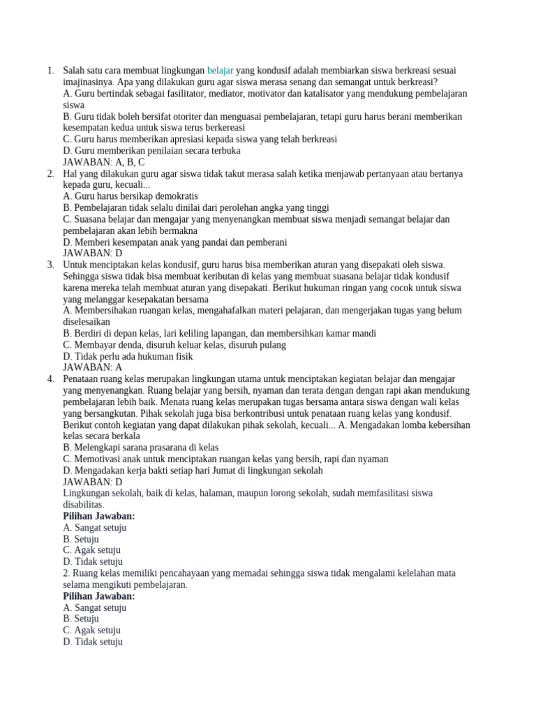 Contoh Soal Sulingjar untuk Siswa | PDF