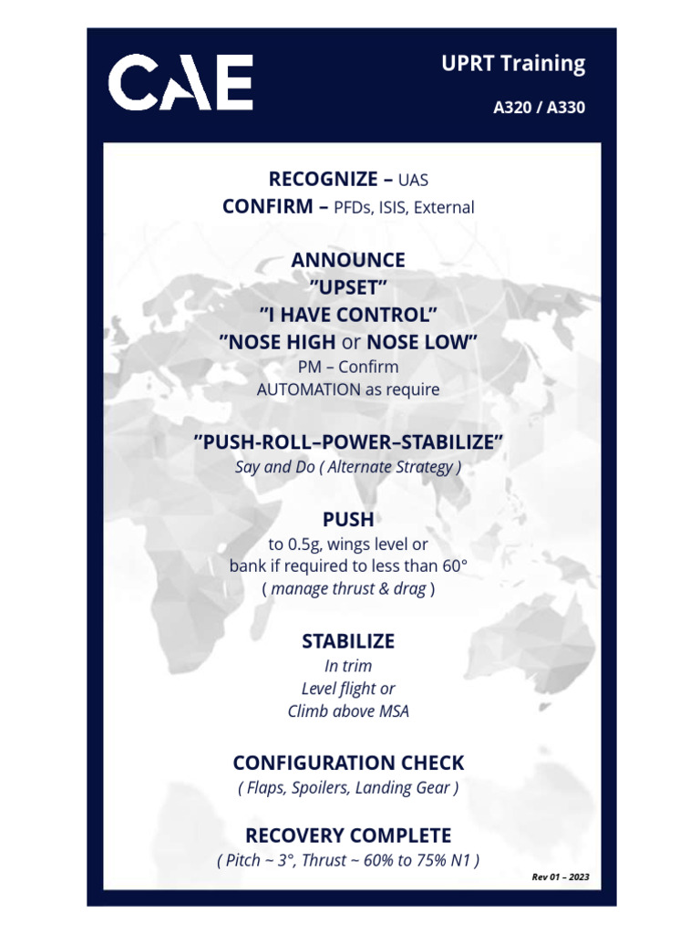 CAE UPRT Call Out - A320 - A330 Final Jan16 2023 | PDF