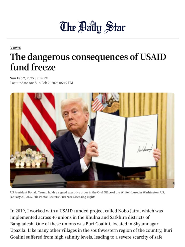 Consequences of USAID Fund Freeze | PDF | Aids | United States Agency ...