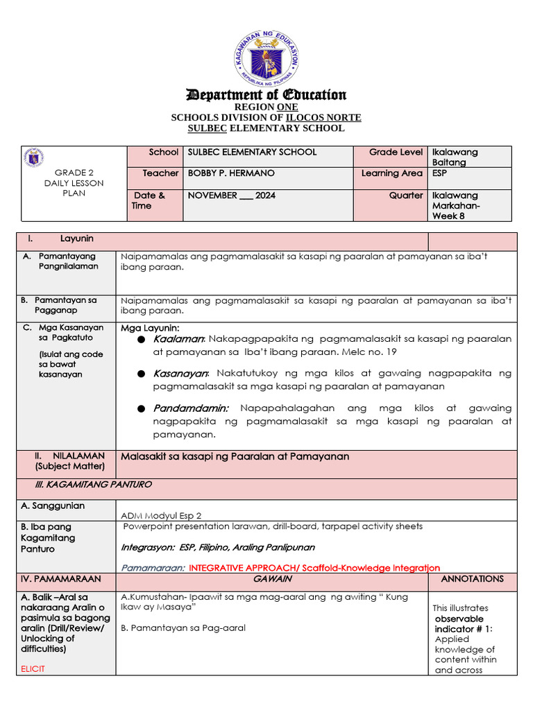 Cot Esp 2 Q2 W8 | PDF