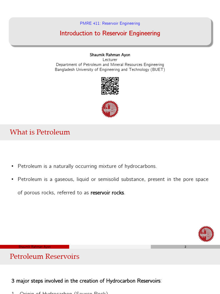 Reservoir Engineering Basics Explained | PDF | Petroleum Reservoir ...