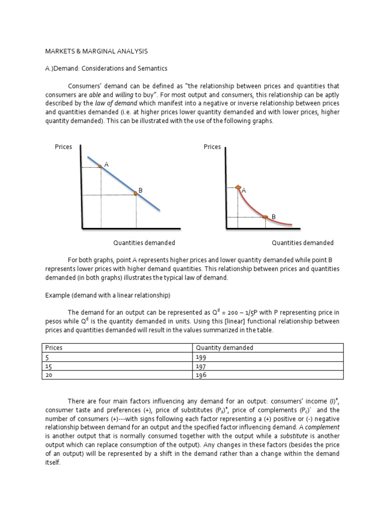 Fdnecon - Markets and Marginal Analysis.1.2024-25 | PDF | Supply ...