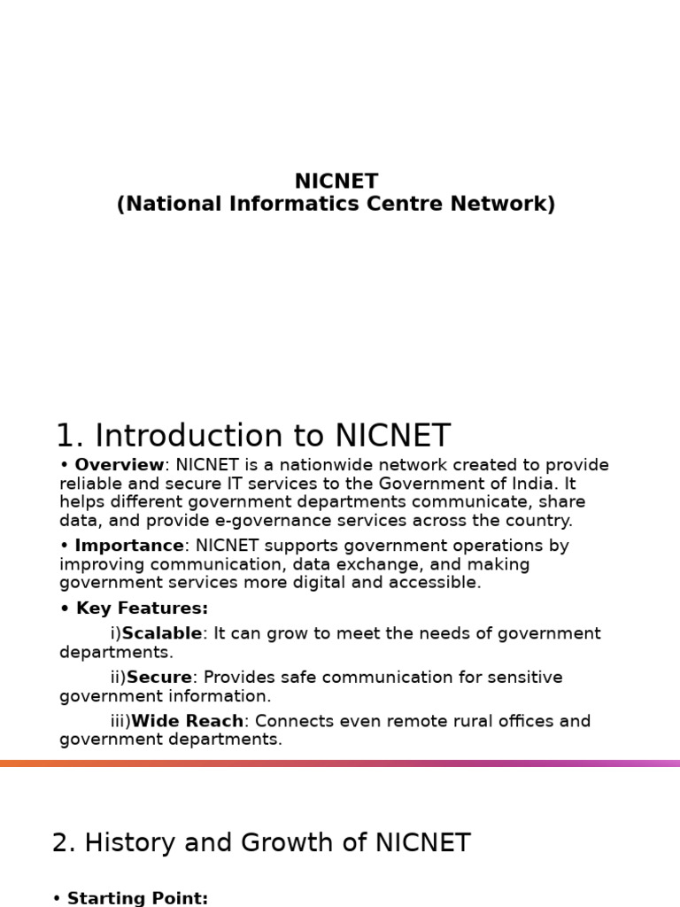 NICNET: Transforming Indian Governance | PDF | Computer Network ...
