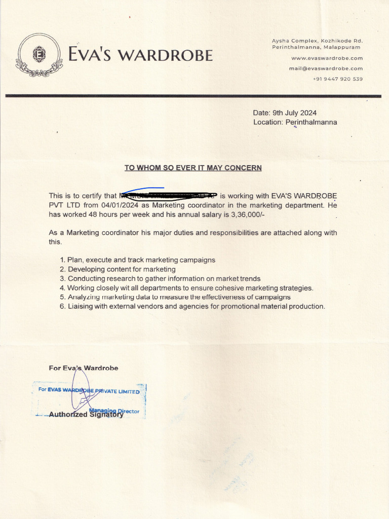 Reference Letter - Sample | PDF