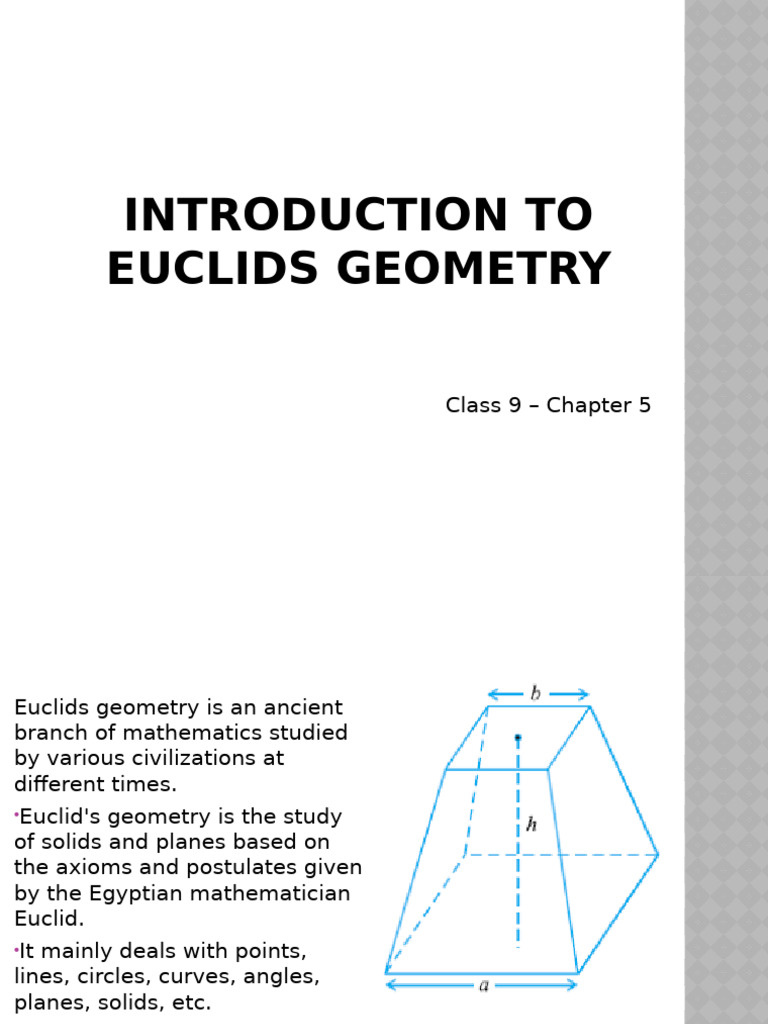 Introduction to Euclieds Geometry | PDF