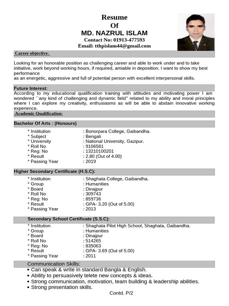 CV (1) | PDF | Social Psychology