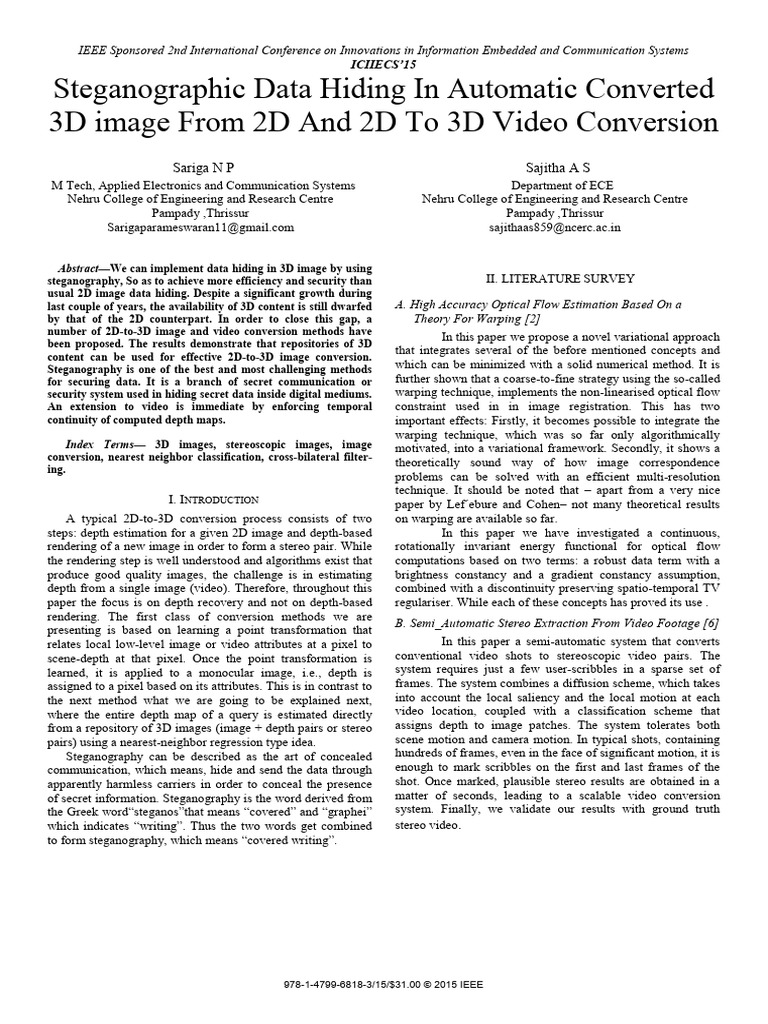 sariganp2015 | PDF | Stereoscopy | 3 D Computer Graphics