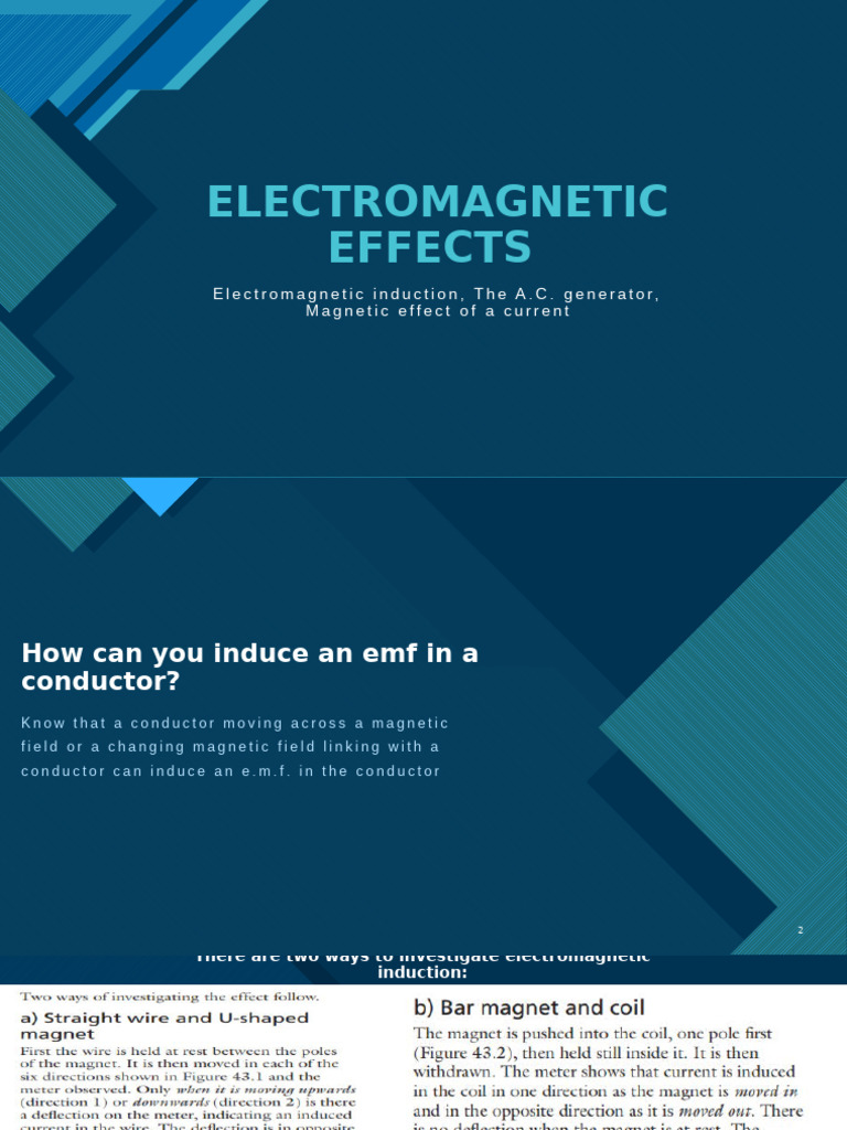 Understanding Electromagnetic Induction | PDF | Electromagnetic Induction | Electromagnetism