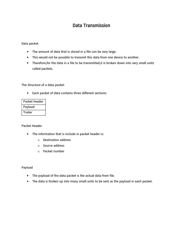 Data Transmission | PDF
