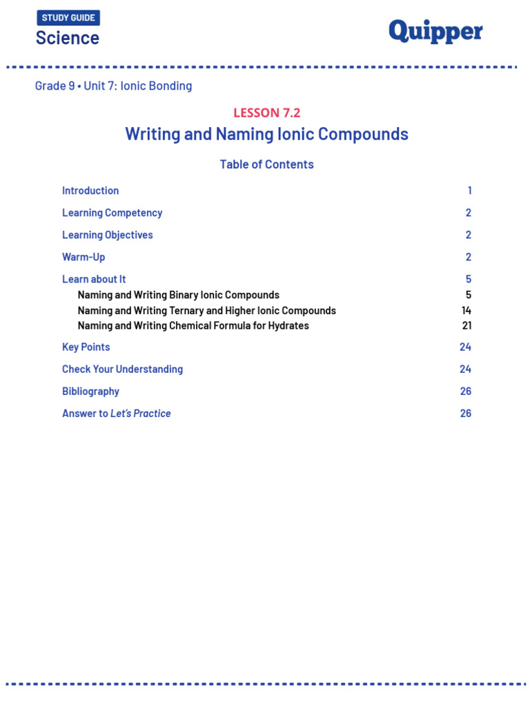 Naming Ionic Compounds Guide | PDF | Ion | Chemical Compounds