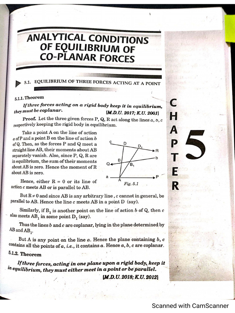 S2 Coplanar Forces Equilibrium | PDF
