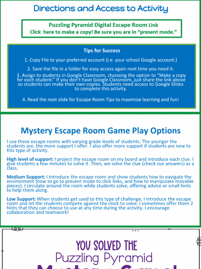 Puzzling Pyramid Digital Escape Room Puzzling Pyramid Digital Escape ...