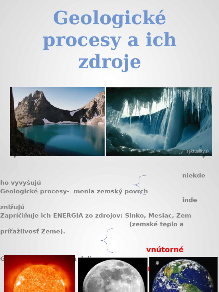 Geologicke Procesy A Ich Zdroje | PDF