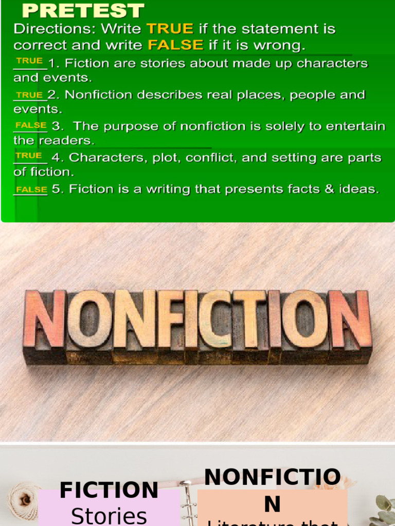 3.3 Elements of Nonfiction | PDF | Non Fiction | Biography