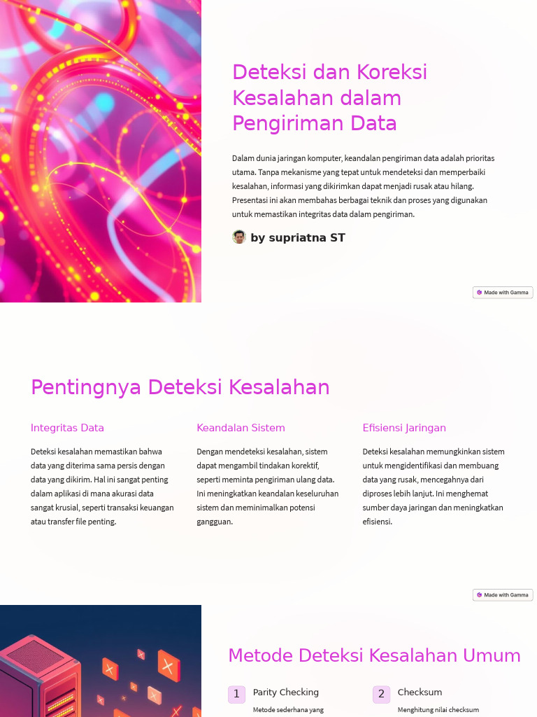 Deteksi dan Koreksi Kesalahan Data | PDF