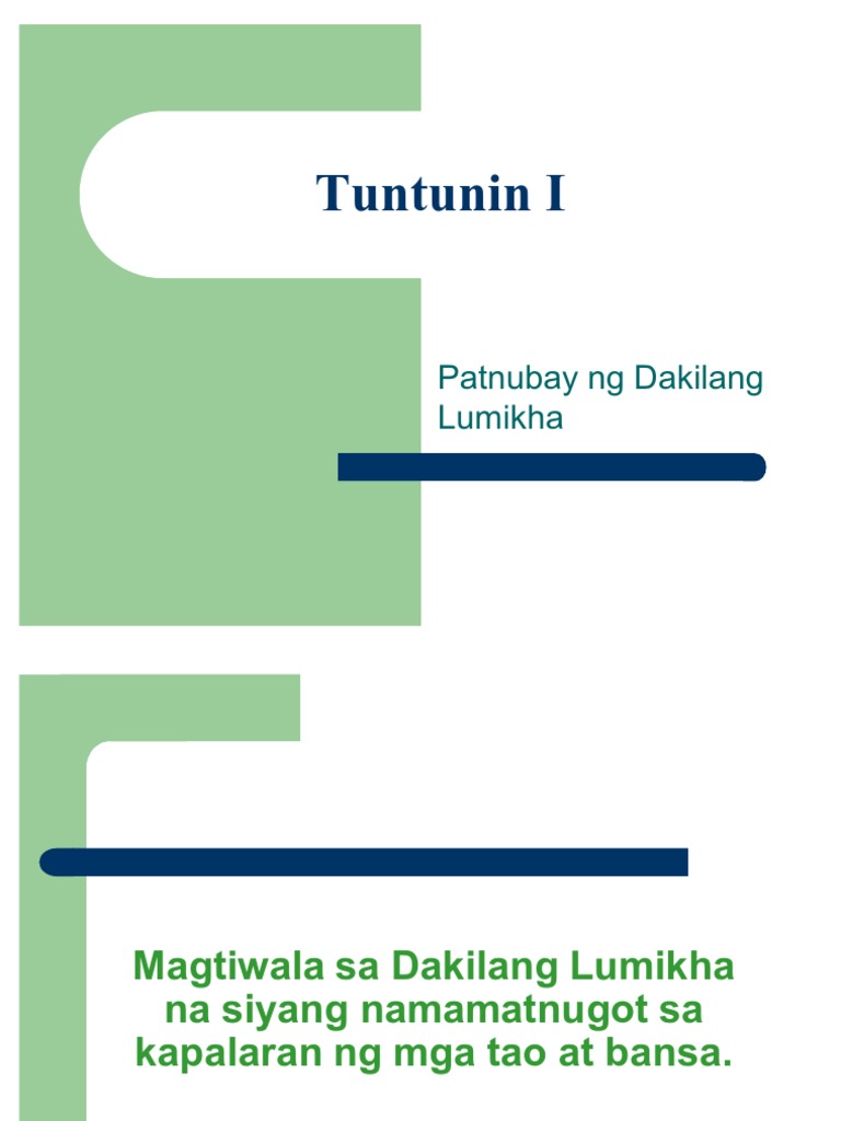 Tuntunin I | PDF